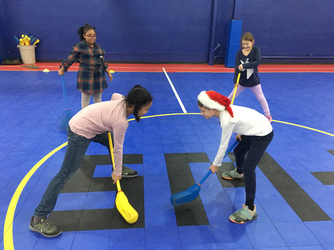 Fraser Woods Montessori School | Fun Holiday Warm-Up Games & Floor Hockey